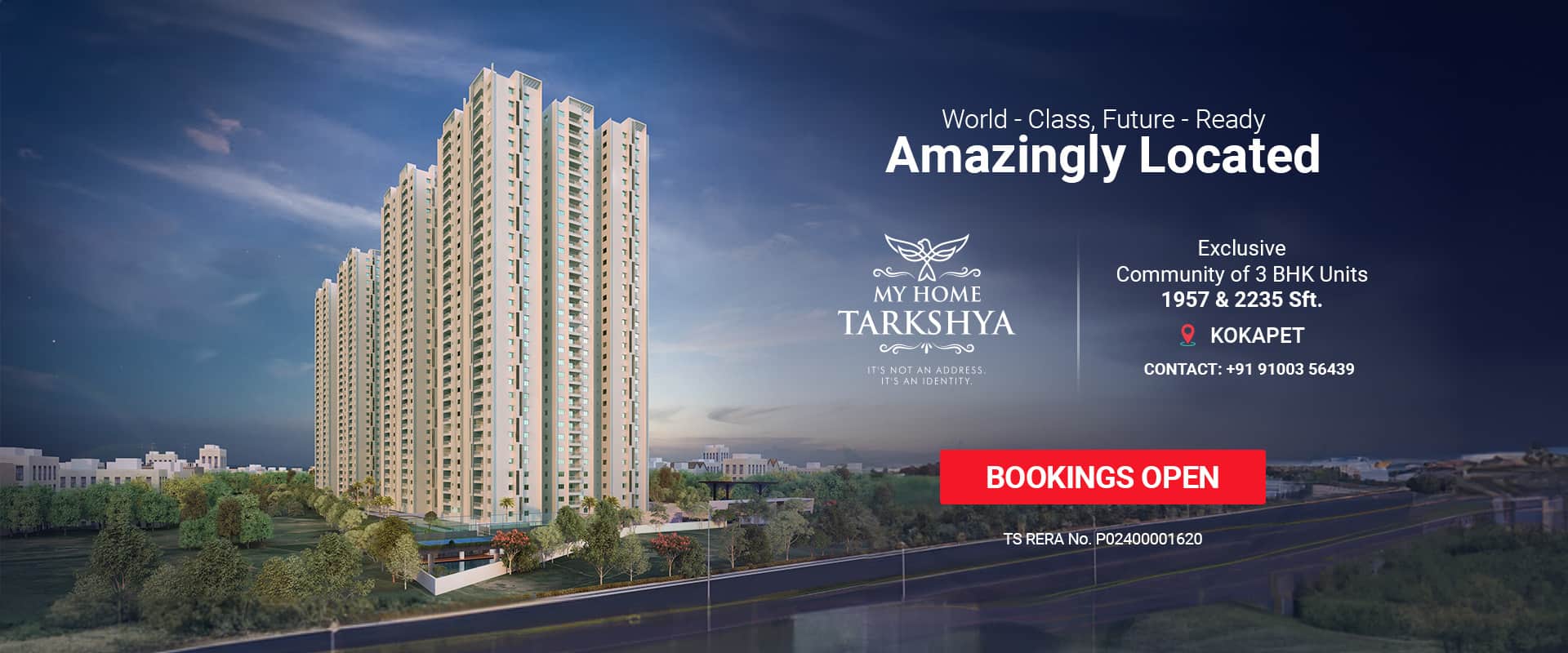 My Home Tarkshya | 3 BHK Flats | 3 BHK Luxury Apartments in Kokapet ...